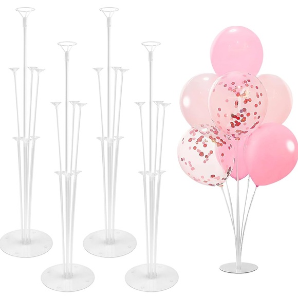 Party Supplies | Nwt Balloon Stand Kit 4 Sets With Balloon Sticks ...